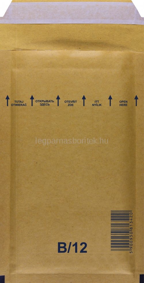 Légpárnás (buborékos) Boríték, Tasak B/12-es Aranybarna/barna belméret ...