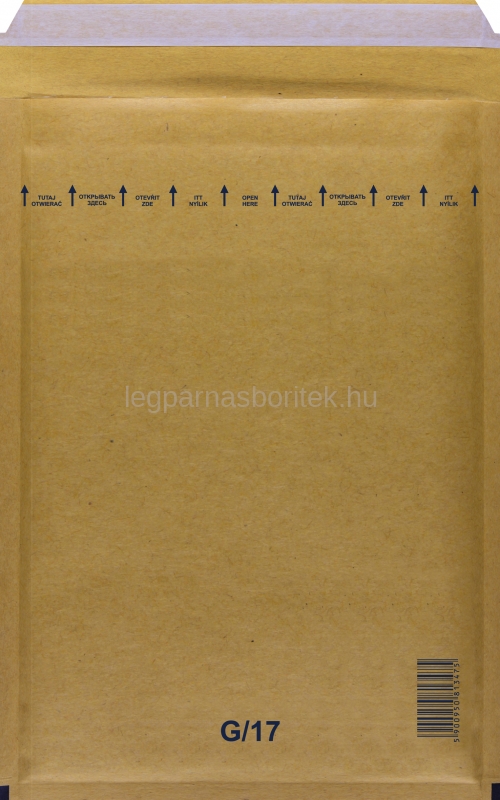 Légpárnás (buborékos) Boríték, Tasak G/17 -es Aranybarna/barna belméret ...